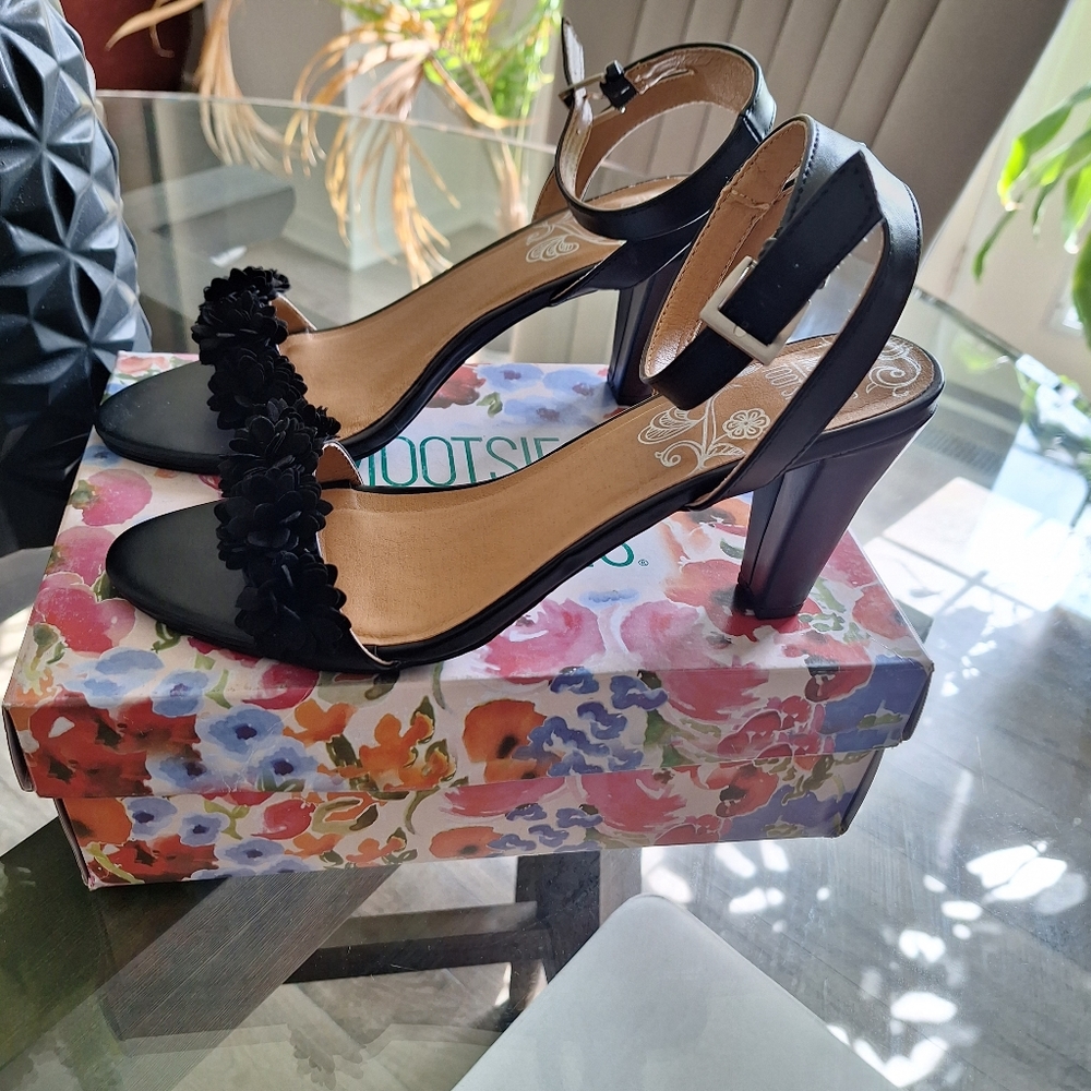 Mootsies Tootsies Brand - New Black Ankle Strap 3in H… - Gem